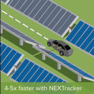 NEXTracker's self-powered, horizontal axis solar tracking system ...